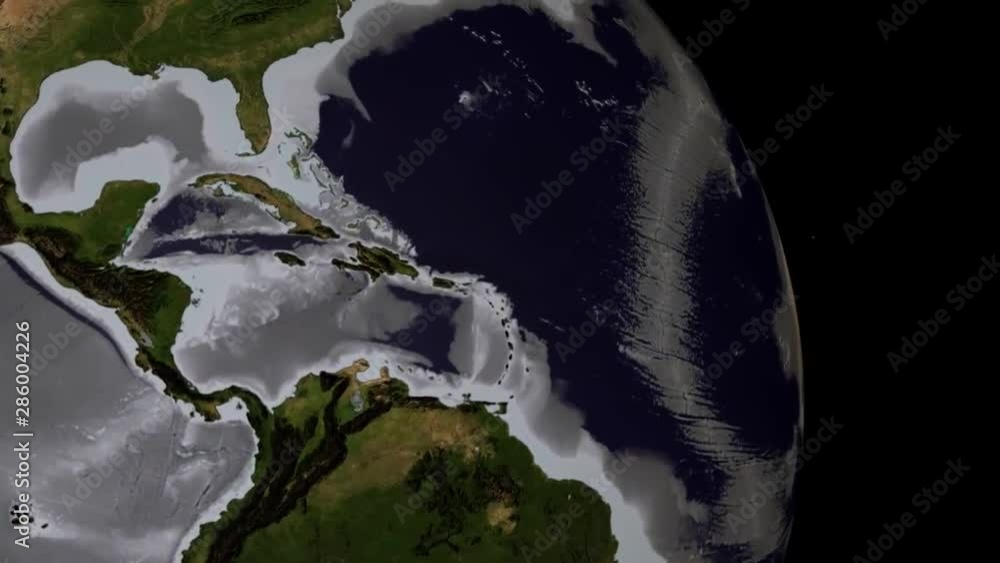 An animated visualization of the ocean floor. Stock Video | Adobe Stock