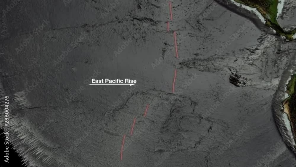 An animated visualization of the ocean floor. Stock Video | Adobe Stock