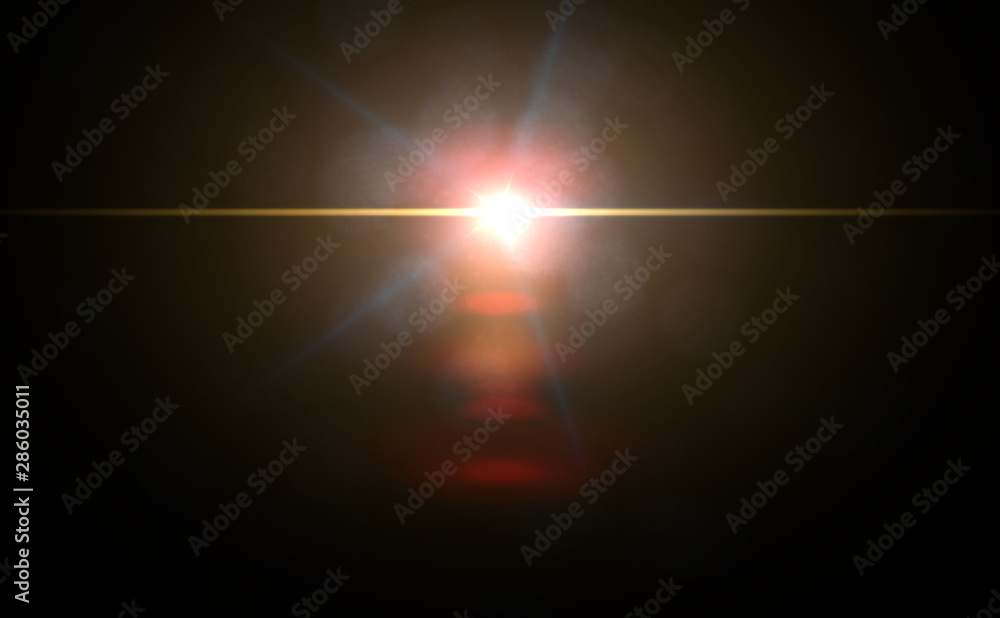 sunny lens flare effect overlay texture with light streaks Stock ...