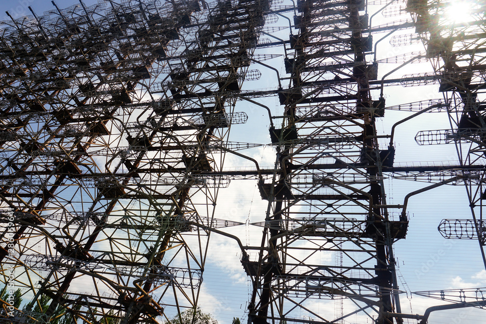 Former military Duga radar system in Chernobyl Exclusion Zone, Ukraine ...