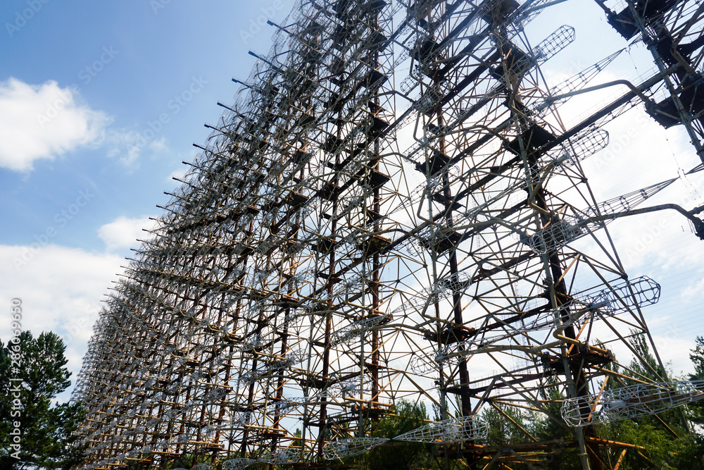 Former military Duga radar system in Chernobyl Exclusion Zone, Ukraine ...