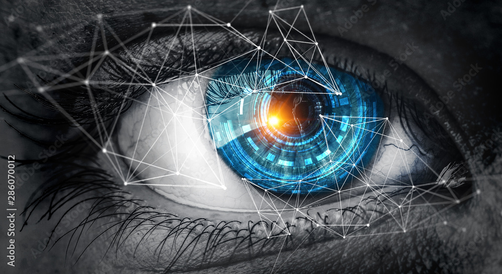 Abstract high tech eye concept Stock Photo | Adobe Stock