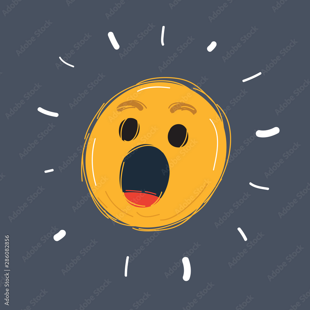 Oops emoticon face symbol. Stock Vector | Adobe Stock