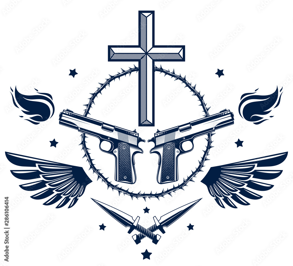 Cross Tattoo Logo