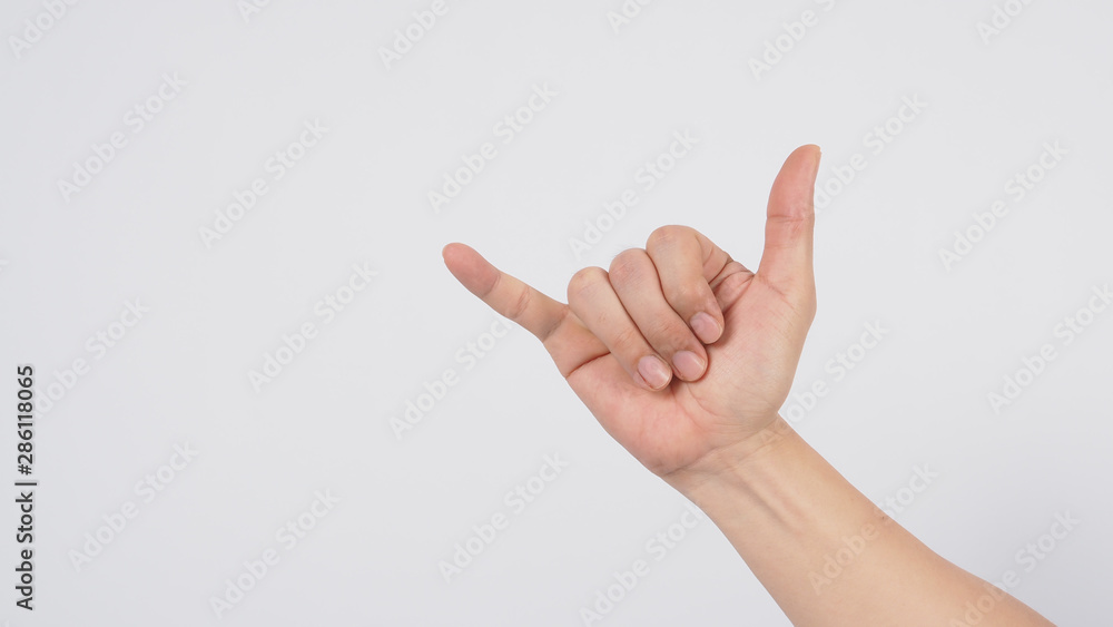 The shaka hand sign is a greeting in the hawaiian culture,subsequently ...