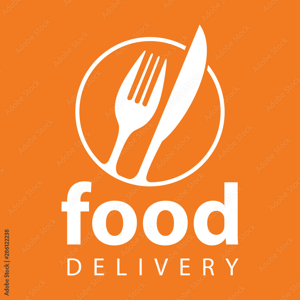 Fresh Food logo design template. Vector color hand like illustration ...