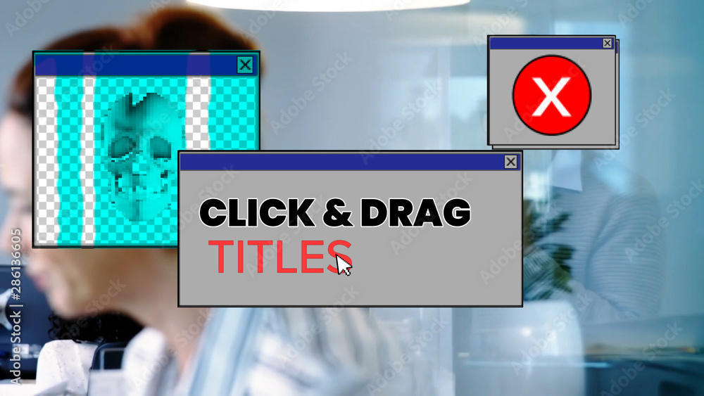 Click & Drag Titles Stock Template | Adobe Stock