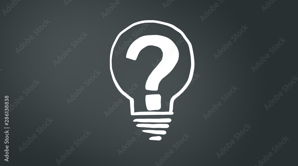 brainstorm . idea and question mark Stock Illustration | Adobe Stock