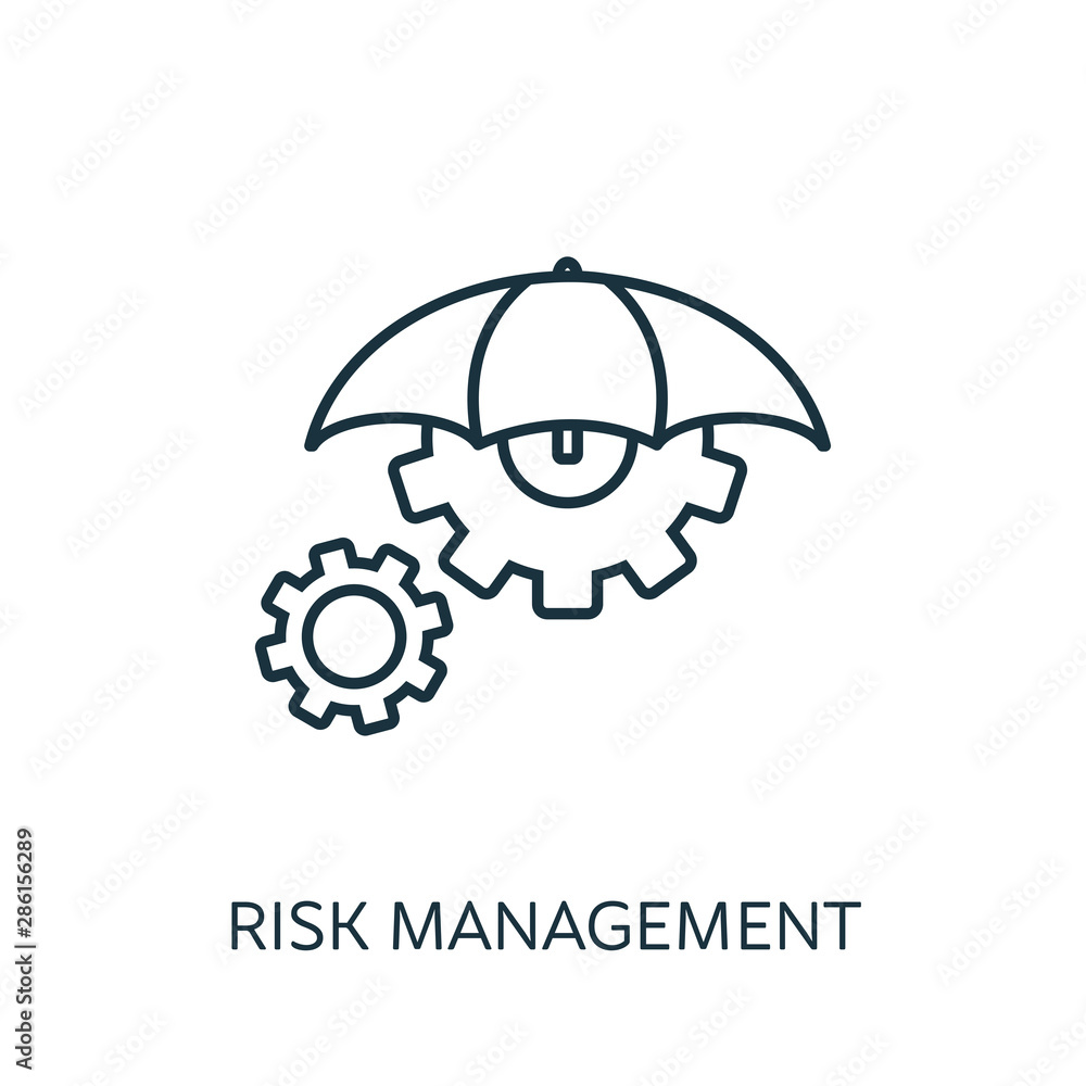 Risk Management outline icon. Thin line concept element from risk ...