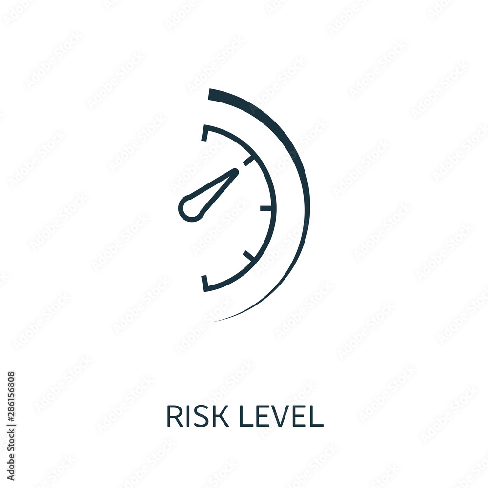 Risk Level outline icon. Thin line concept element from risk management ... Risk Level outline icon. Thin line concept element from risk management ...