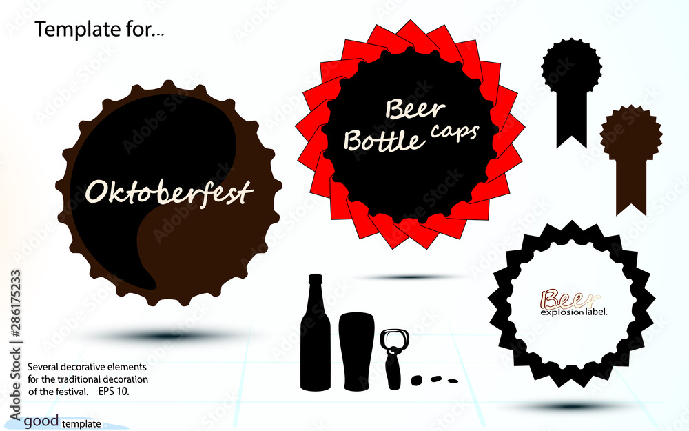 Round Beer Label Template