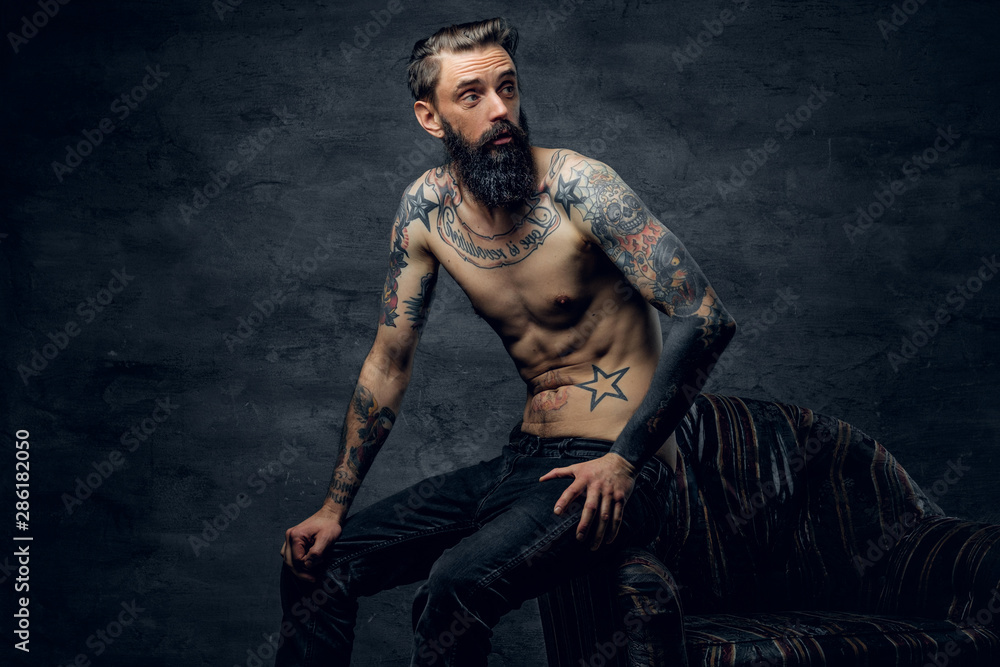 Portrait of depressive addicted man, which don't know what to do with ...