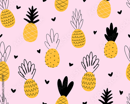 Cute Pineapple Background