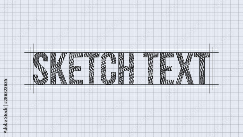 Sketch Title Text Stock Template | Adobe Stock