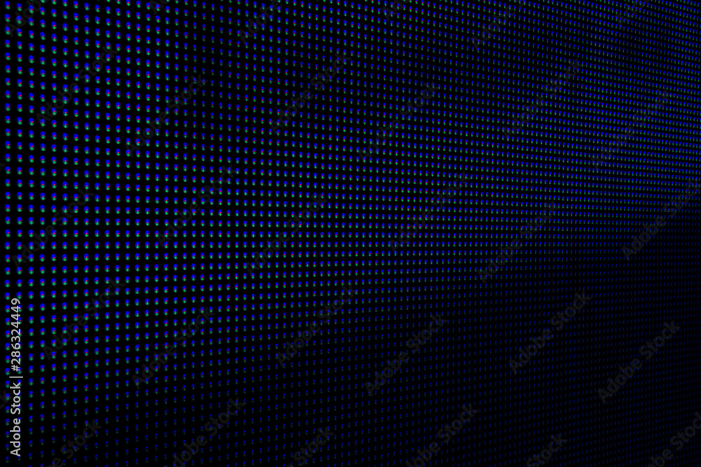 RGB LED Pixel Pitch - Red Green Blue - Color Mixing LEDS. Perspective ...