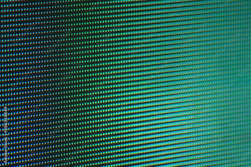 RGB LED Pixel Pitch - Red Green Blue - Color Mixing LEDS. Perspective ...