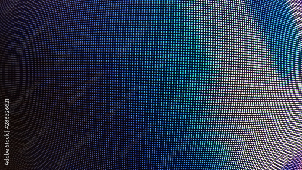 RGB LED Pixel Pitch - Red Green Blue - Color Mixing LEDS. Perspective ...