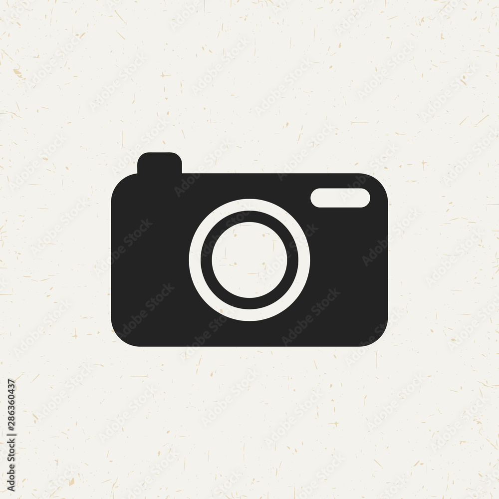 Flat minimal camera icon. Simple vector camera icon. Isolated camera ...