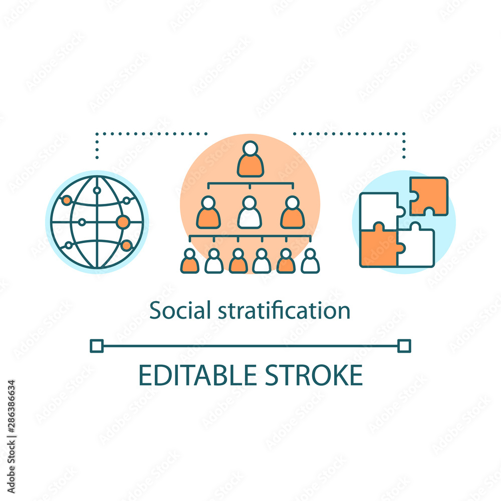 Social satisfaction concept icon. Social hierarchy, classes and ...