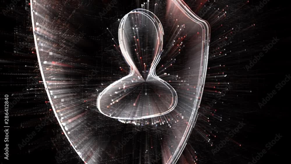 4k User security shield protection data encryption logo tag cloud ...