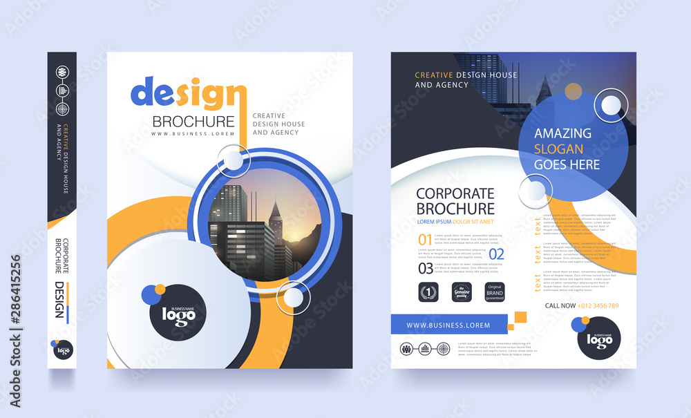 poster flyer pamphlet brochure cover design layout space for photo ...