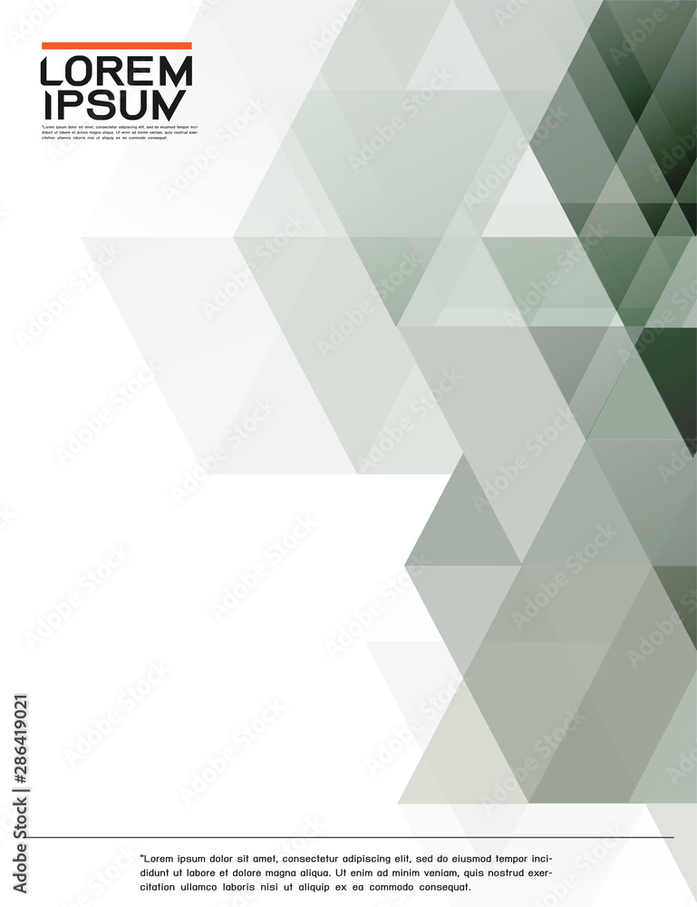 leaflet, brochure, flyer template with abstract modern transparency ...