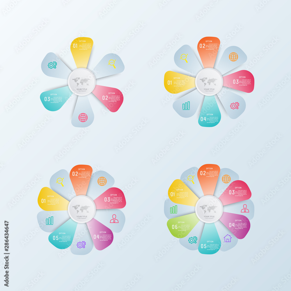 Business infographic and data visualization. Vector abstract ...