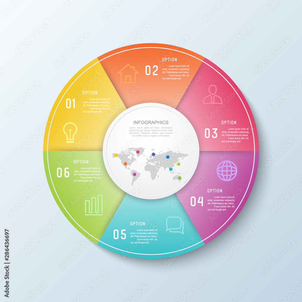 Business infographic and data visualization. Vector abstract ...