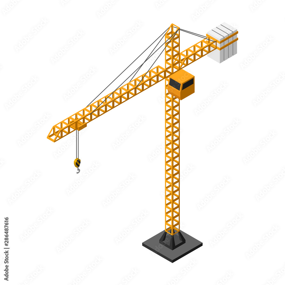 Tower Crane Vector