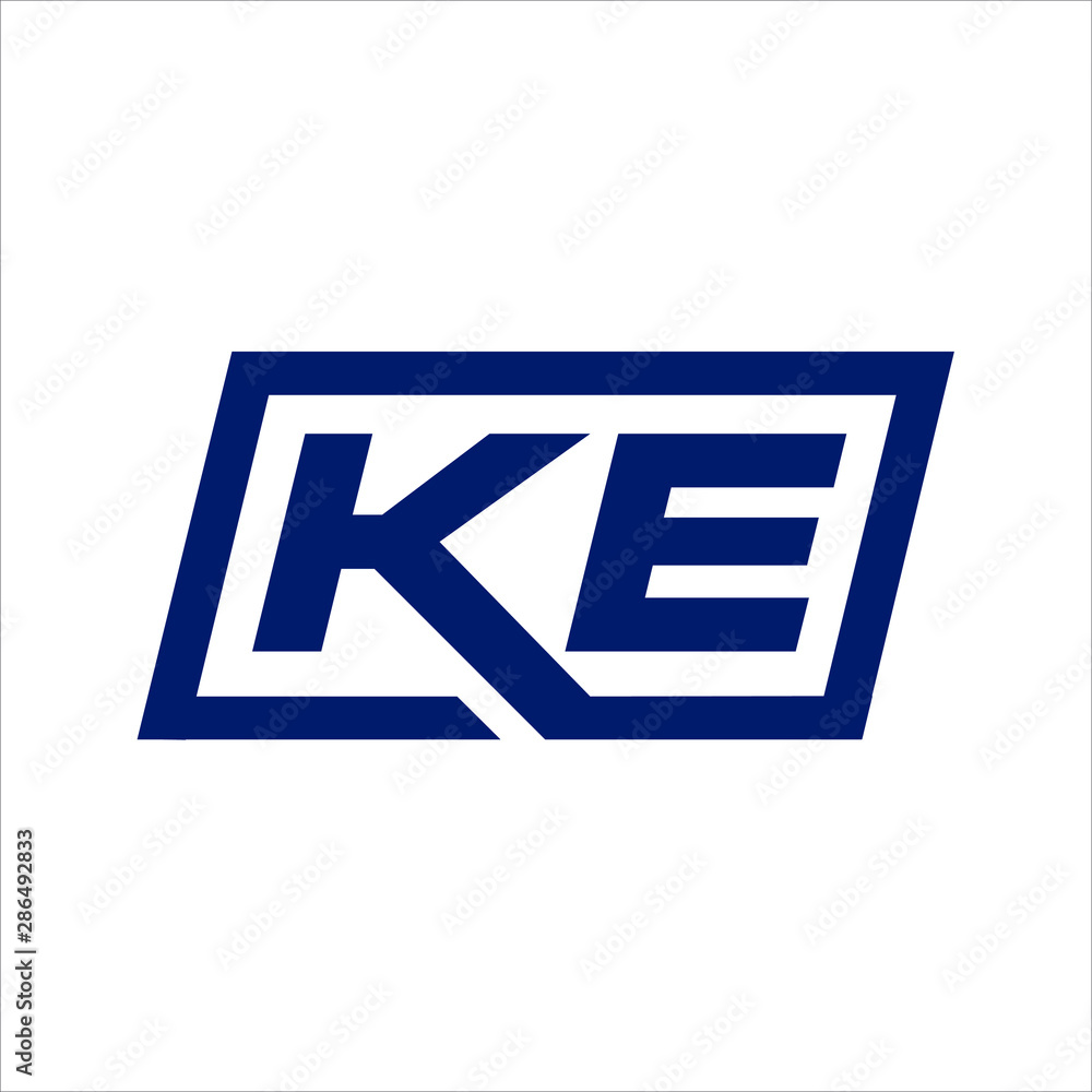 Letter K and E Vector Logo. Icon and Symbol. Eps 10. Stock Vector ...