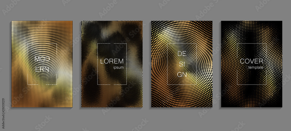 Set of luxury cover templates. Vector cover design for placards ...