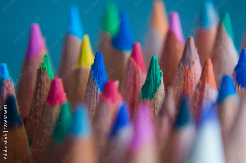 fondo de colores, lapizes, lapiz, puntas , colors, macro Stock Photo ...