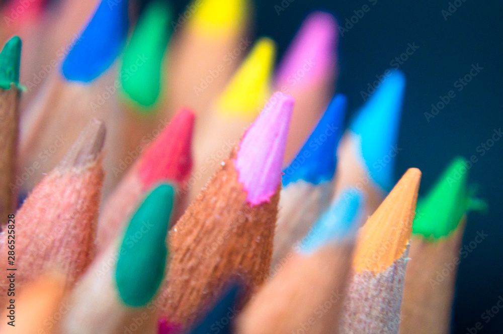 fondo de colores, lapizes, lapiz, puntas , colors, macro Stock Photo ...