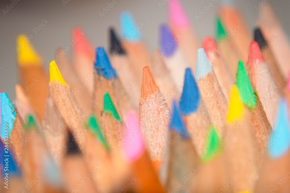 fondo de colores, lapizes, lapiz, puntas , colors, macro Stock Photo ...