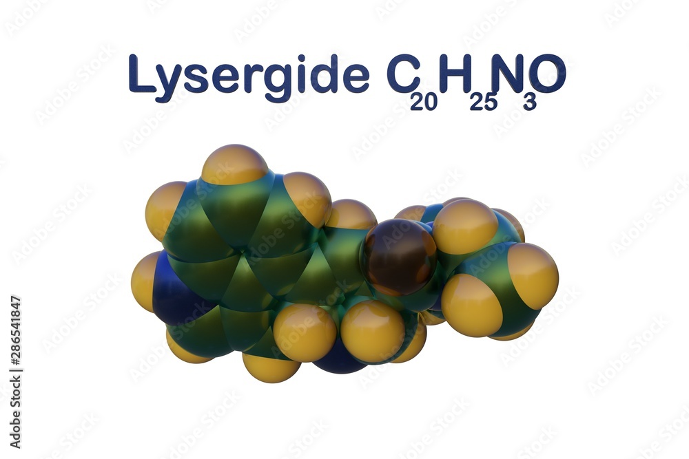 Structural chemical formula and space-filling molecular model of ...