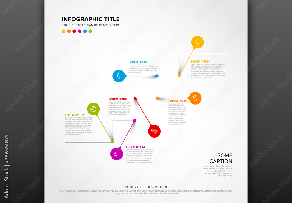 Steps Infographic Layout Stock Template | Adobe Stock