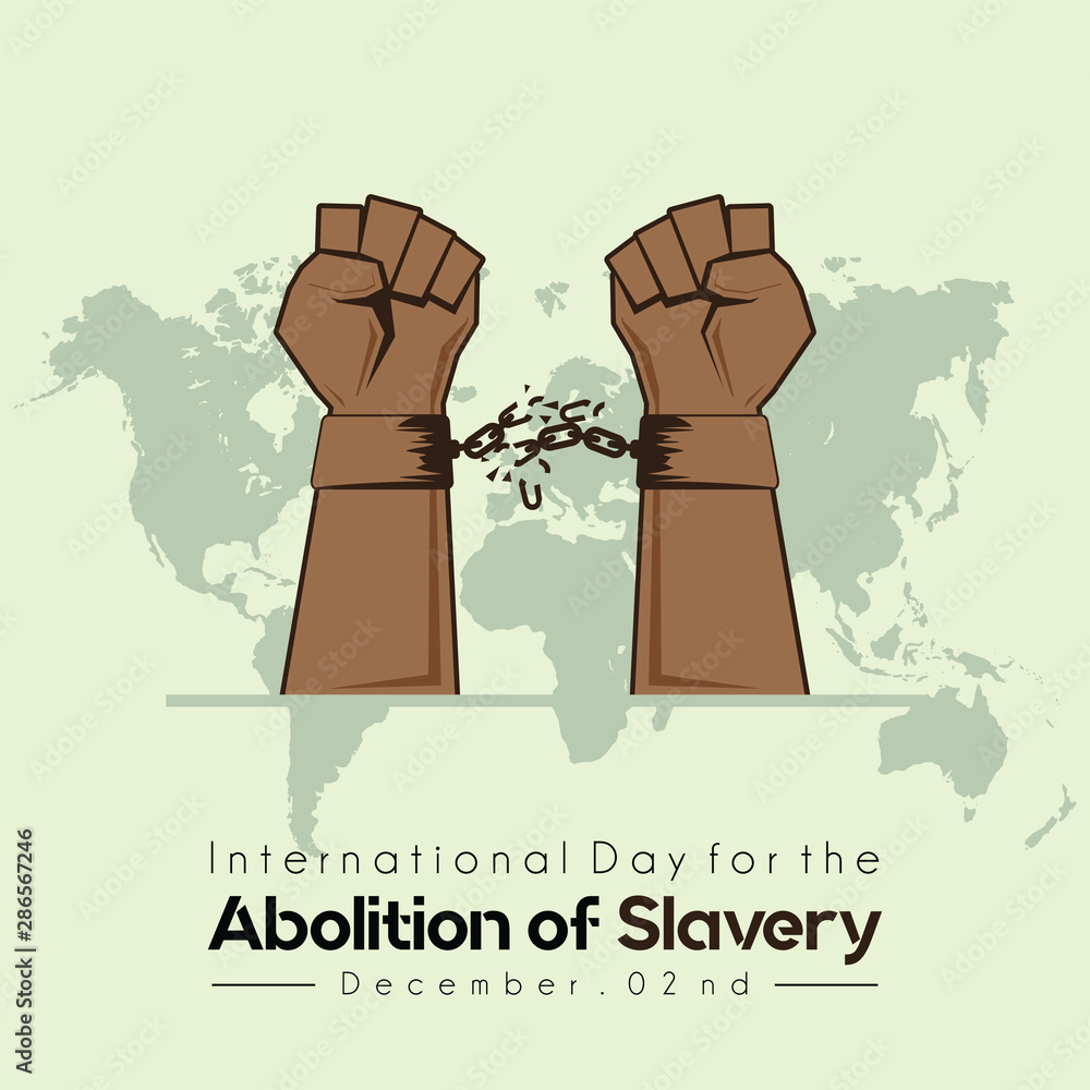 International Day for the Abolition of Slavery, Hand with Chain ...
