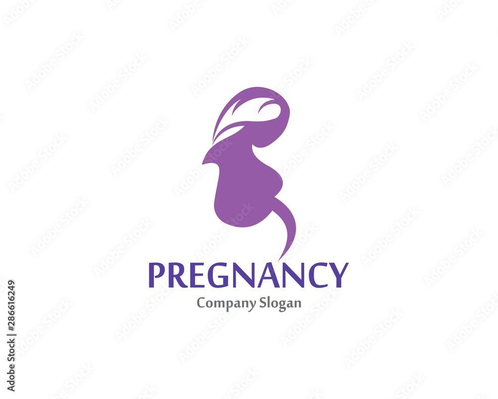 Pregnant logo symbol template design vector, emblem, design concept ...
