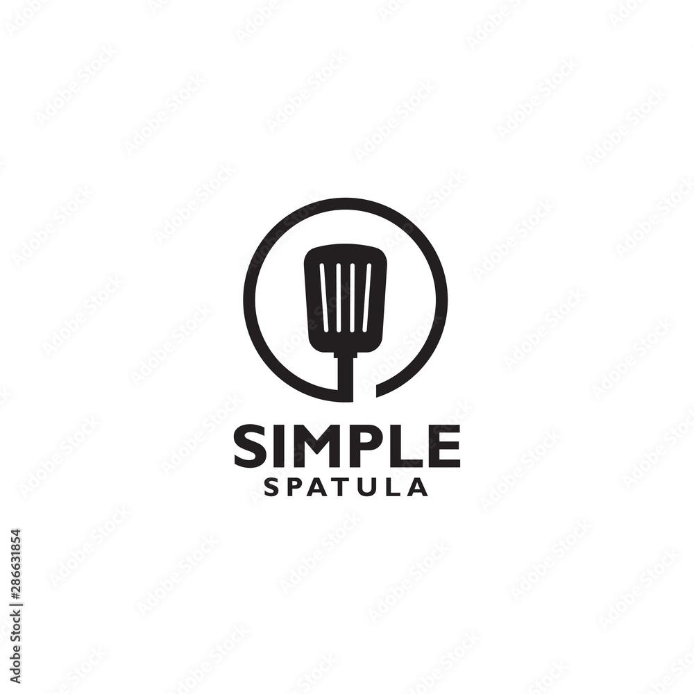 Spatula logo design inspiration vector template Stock Vector | Adobe Stock