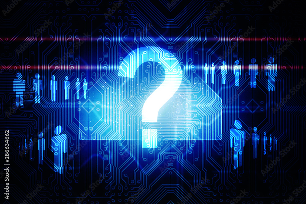 2d illustration question mark background Stock Illustration | Adobe Stock