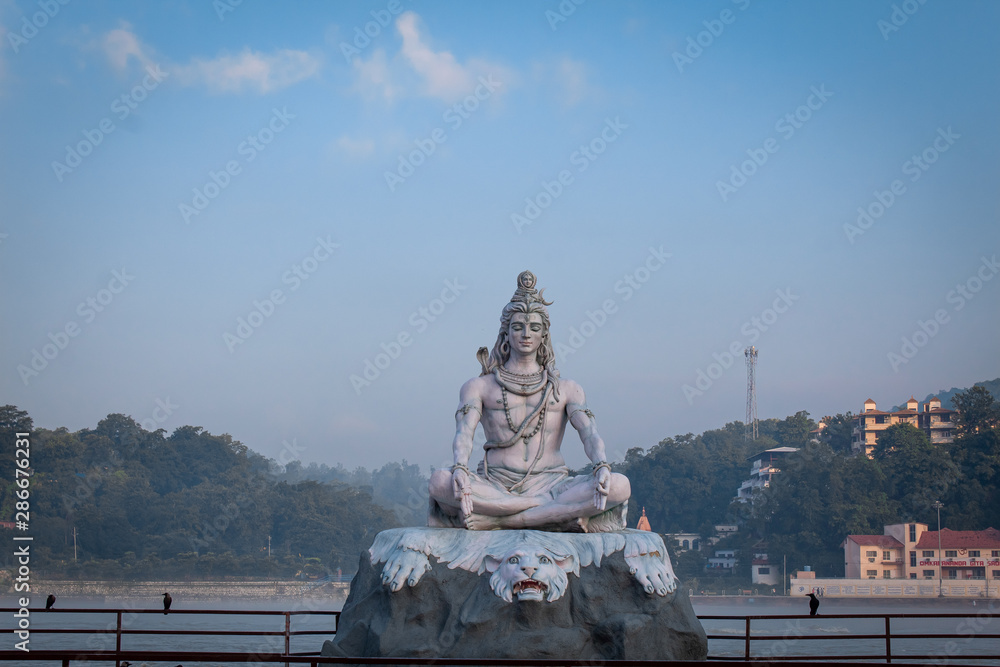 Statue of lord Shiva in Rishikesh India Stock Photo | Adobe Stock