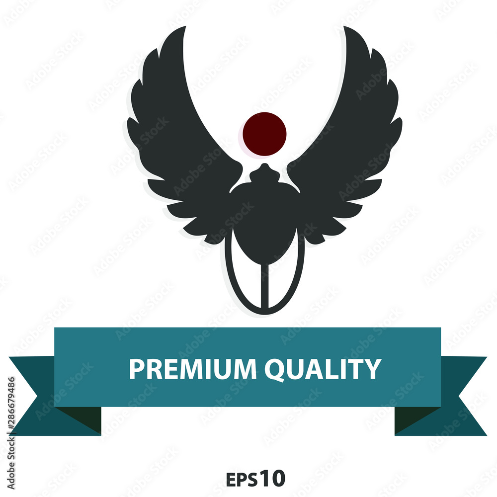 Logo scarab beetle. The symbol of Khepri, one of the most ancient ...