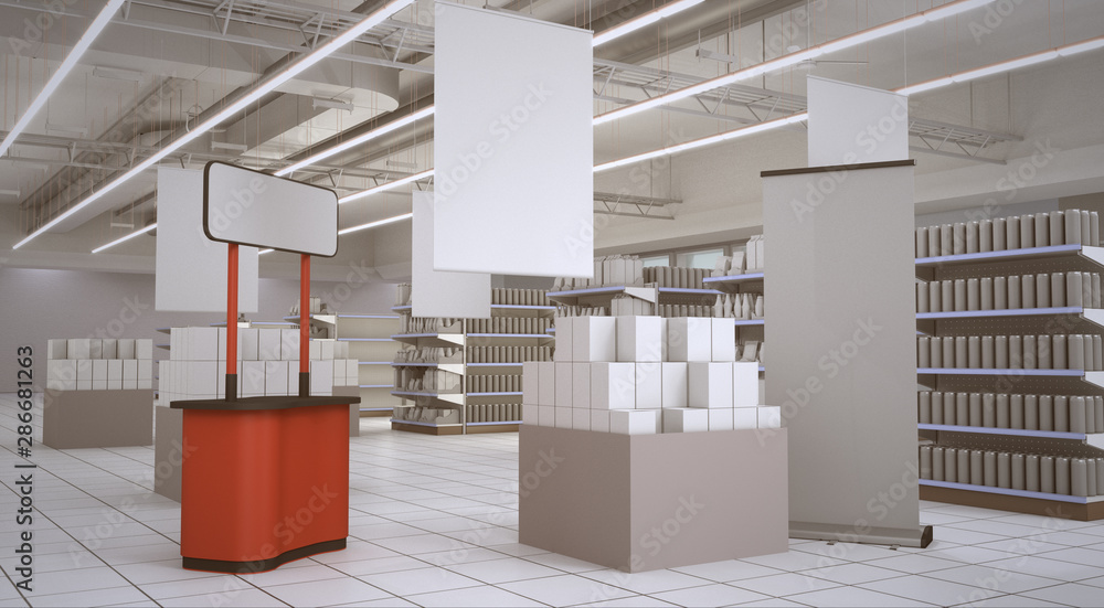 Simple Cylindrical Shape Product Display Isolated On Blank Background ...