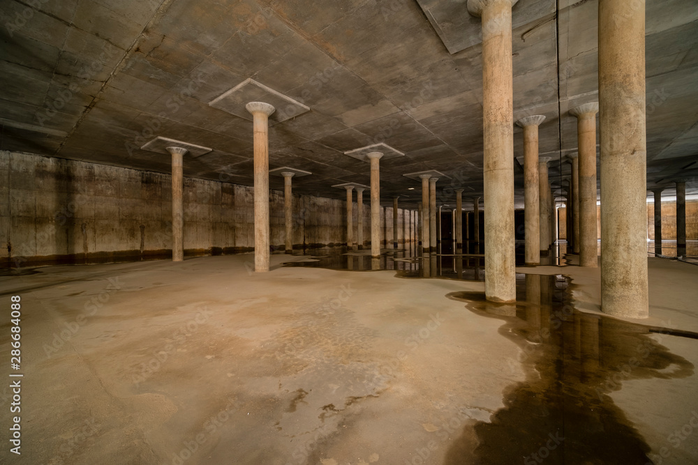 confined Spaces, big under ground water tank Stock Photo | Adobe Stock