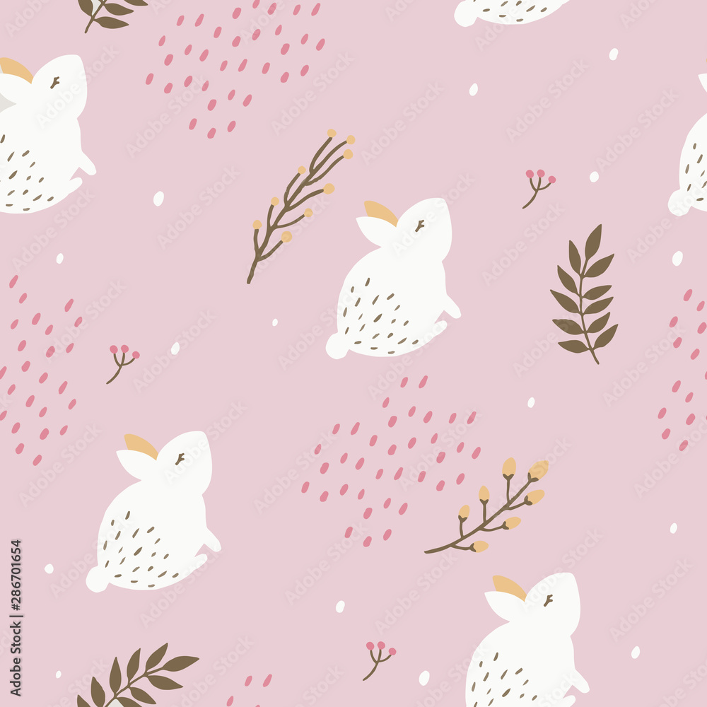 Bunny Pattern Wallpaper