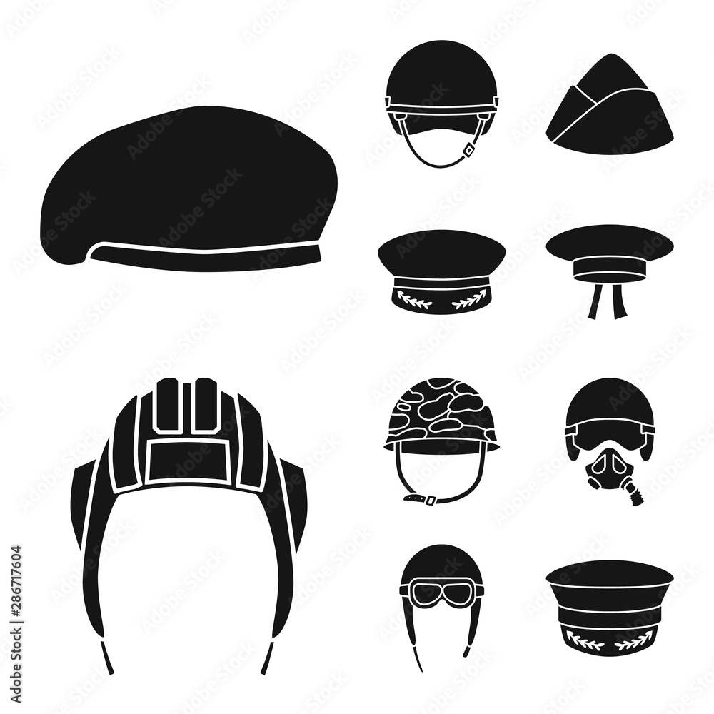 Vector illustration of traditional and armed sign. Collection of ...