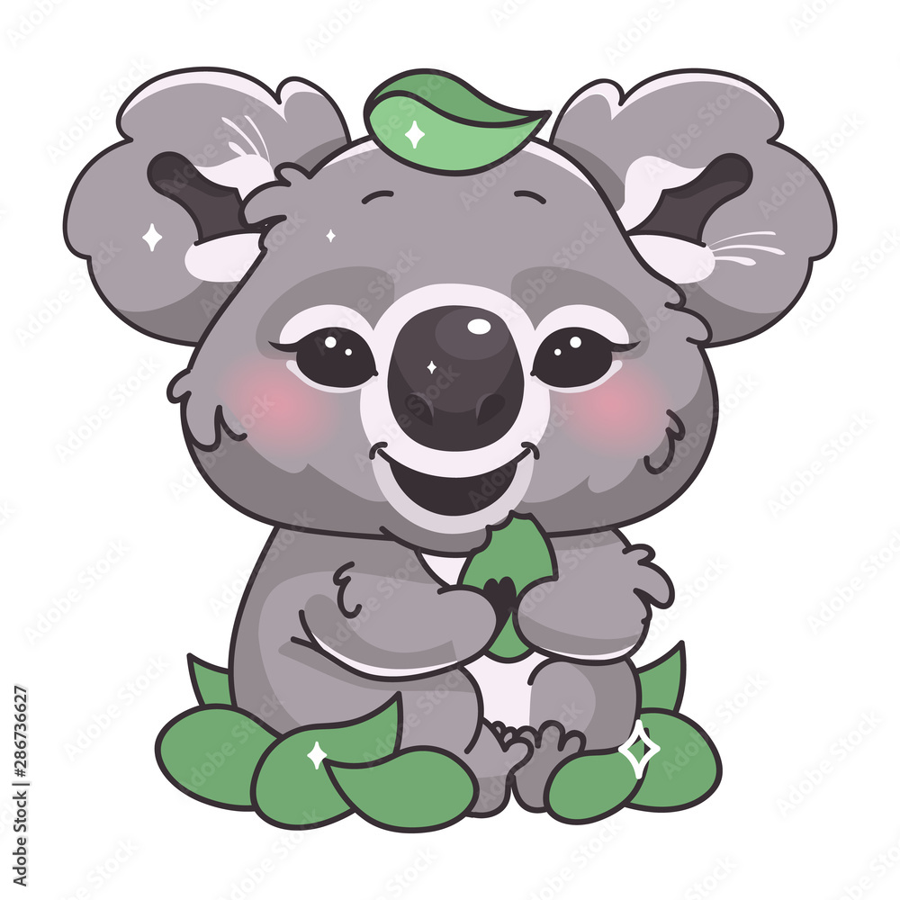 Koala Eating Cartoon