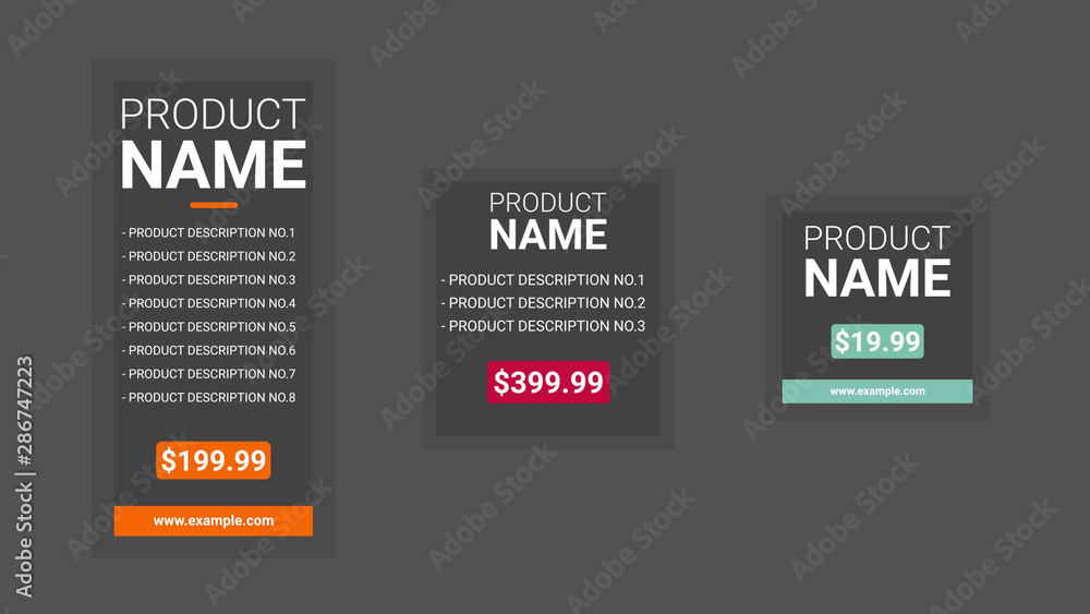 Price Box Stock Template | Adobe Stock