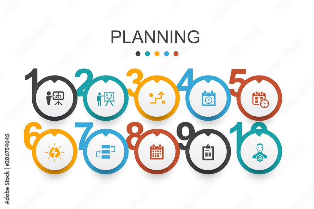 planning Infographic design template calendar, schedule, timetable ...