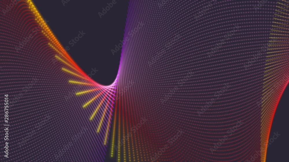 abstract colorful background made if glowing dots, retro digital color ...